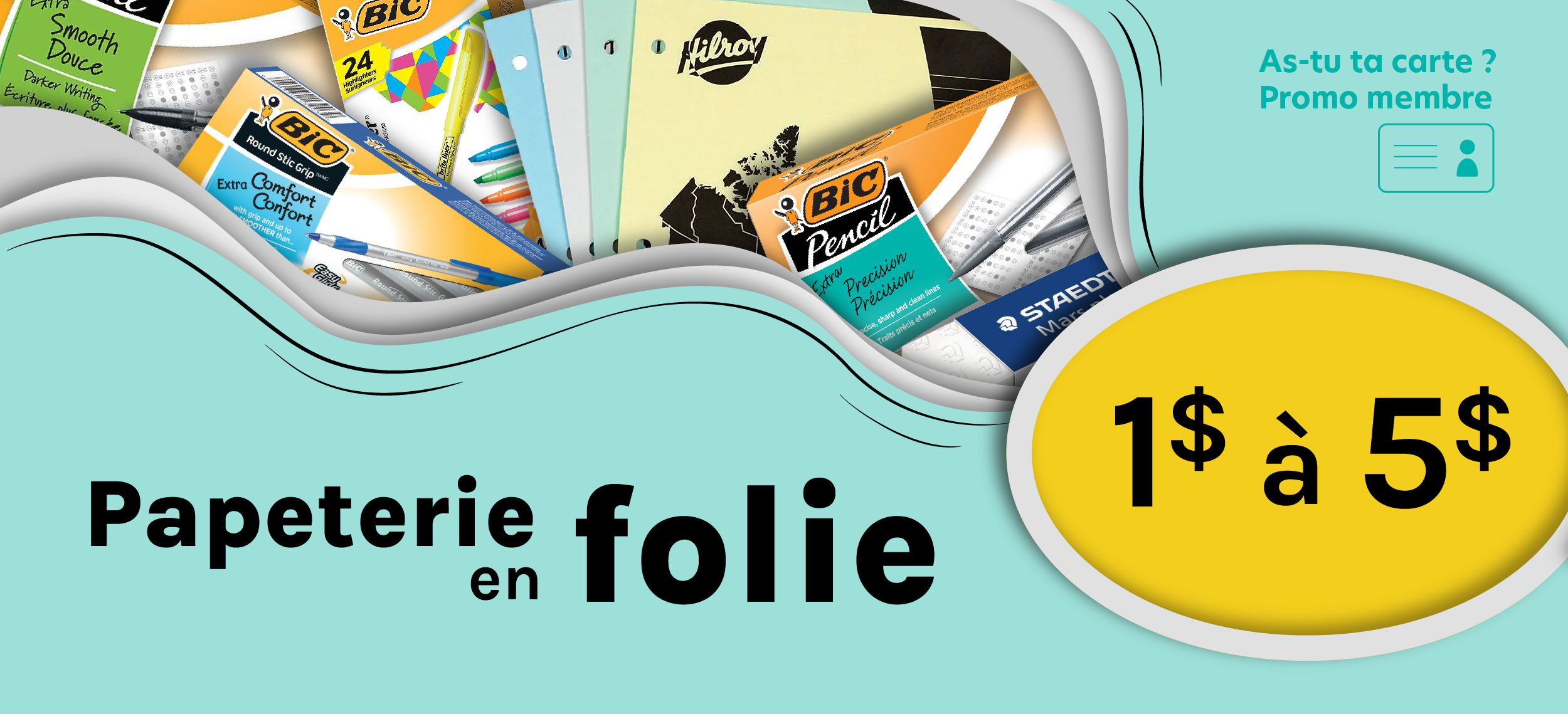 Papeterie en folie - Coop HEC Montréal